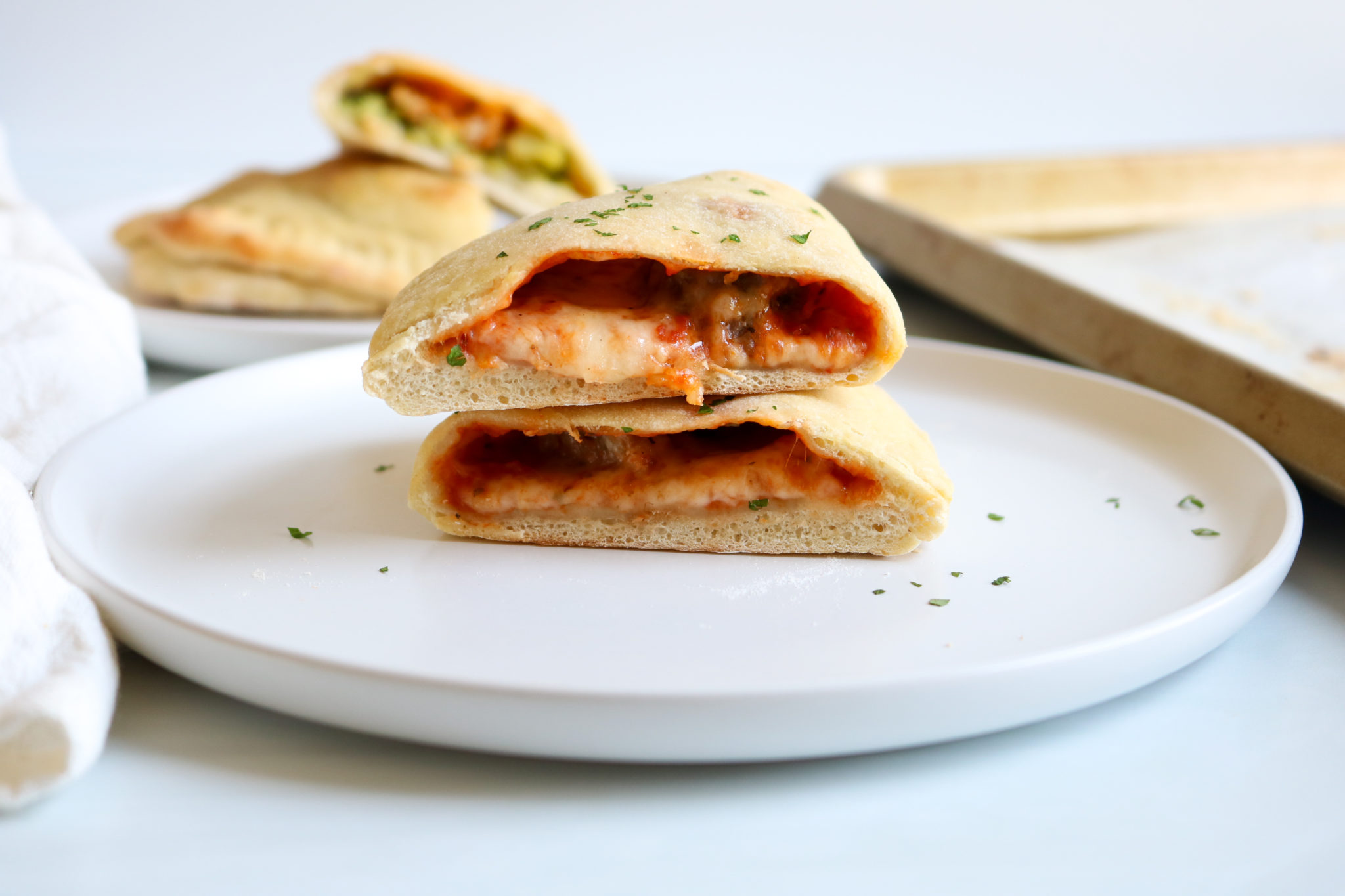 Homemade Pizza Pockets (3 ways) - Healthy Mama Kris