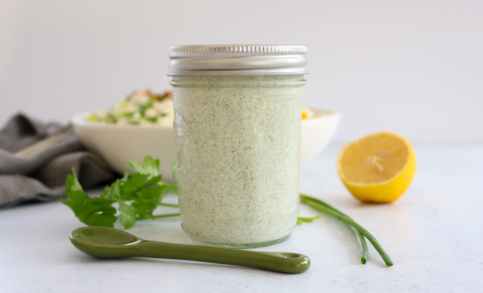 Homemade Herb Ranch Dressing - Healthy Mama Kris