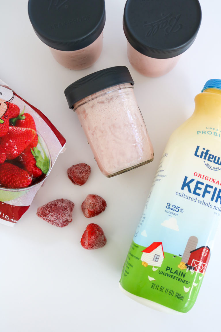 Three-Ingredient Drinkable Yogurt (with options!) - Healthy Mama Kris
