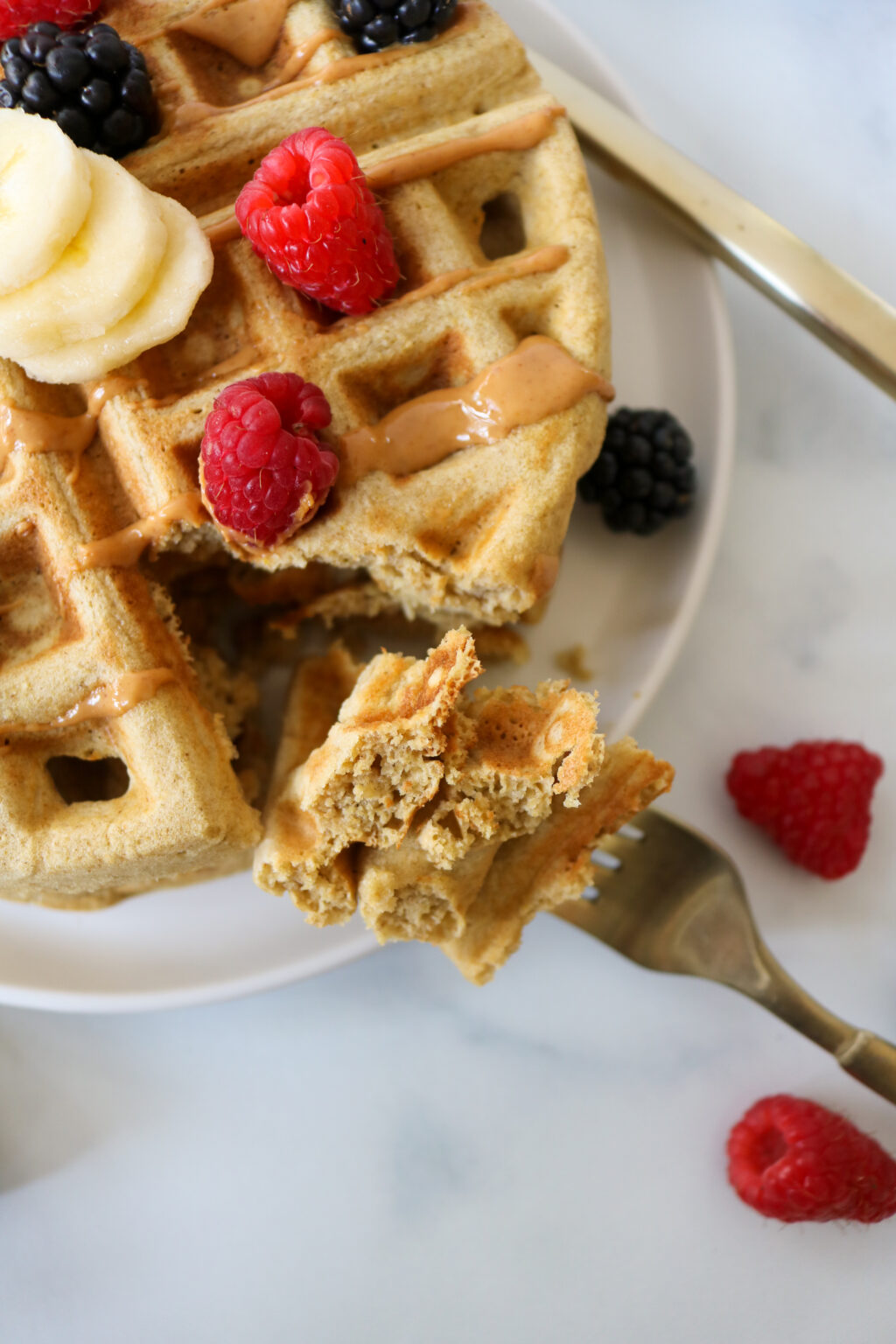 The Best Basic Protein Waffles - Healthy Mama Kris