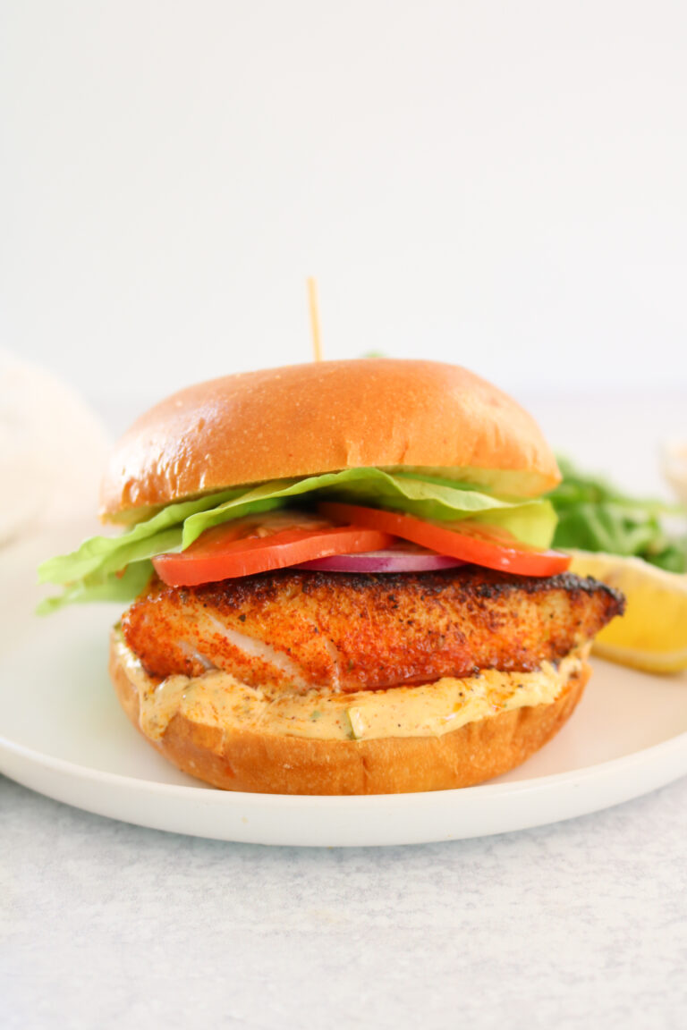 Blackened Fish Sandwiches - Healthy Mama Kris