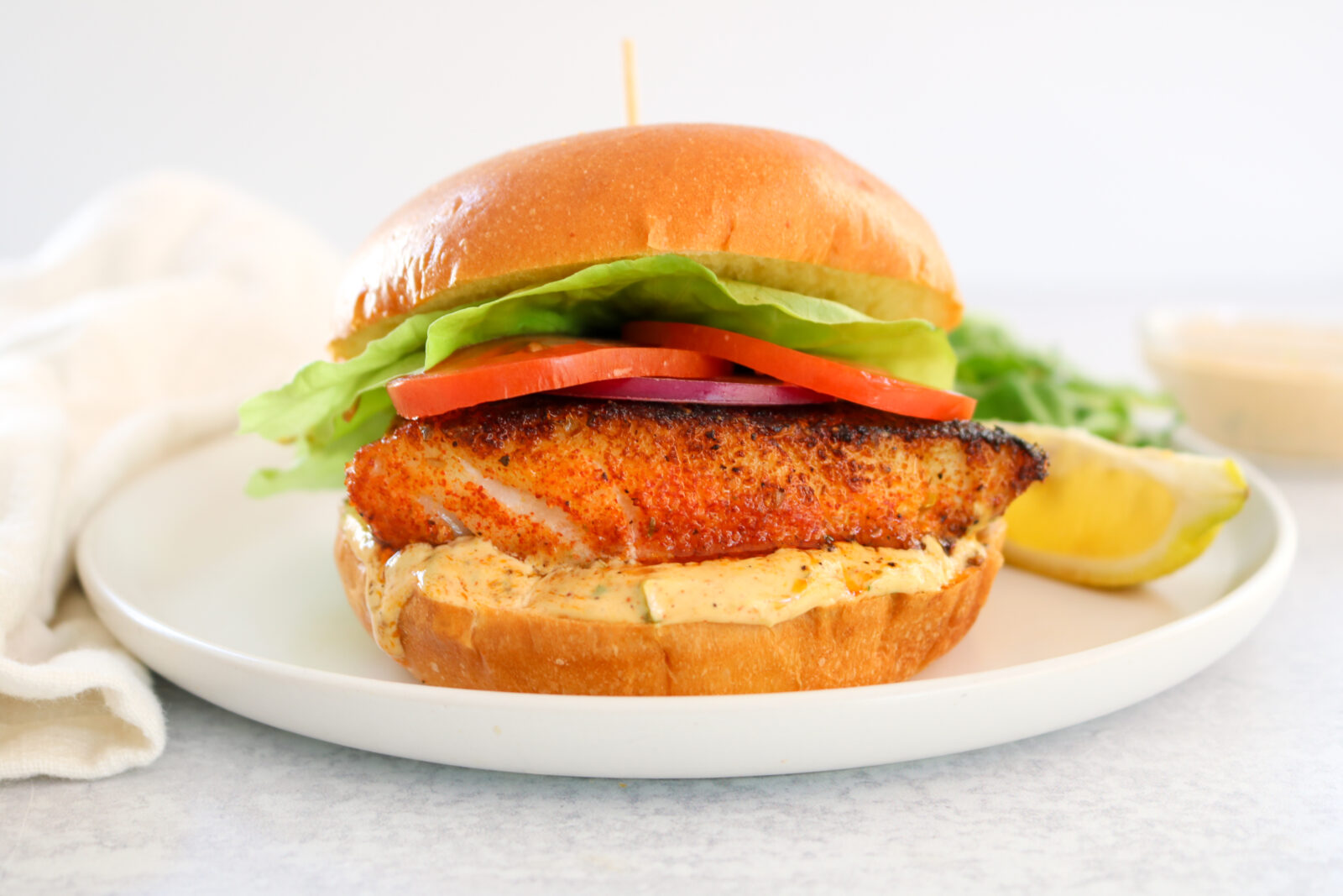 Blackened Fish Sandwiches - Healthy Mama Kris